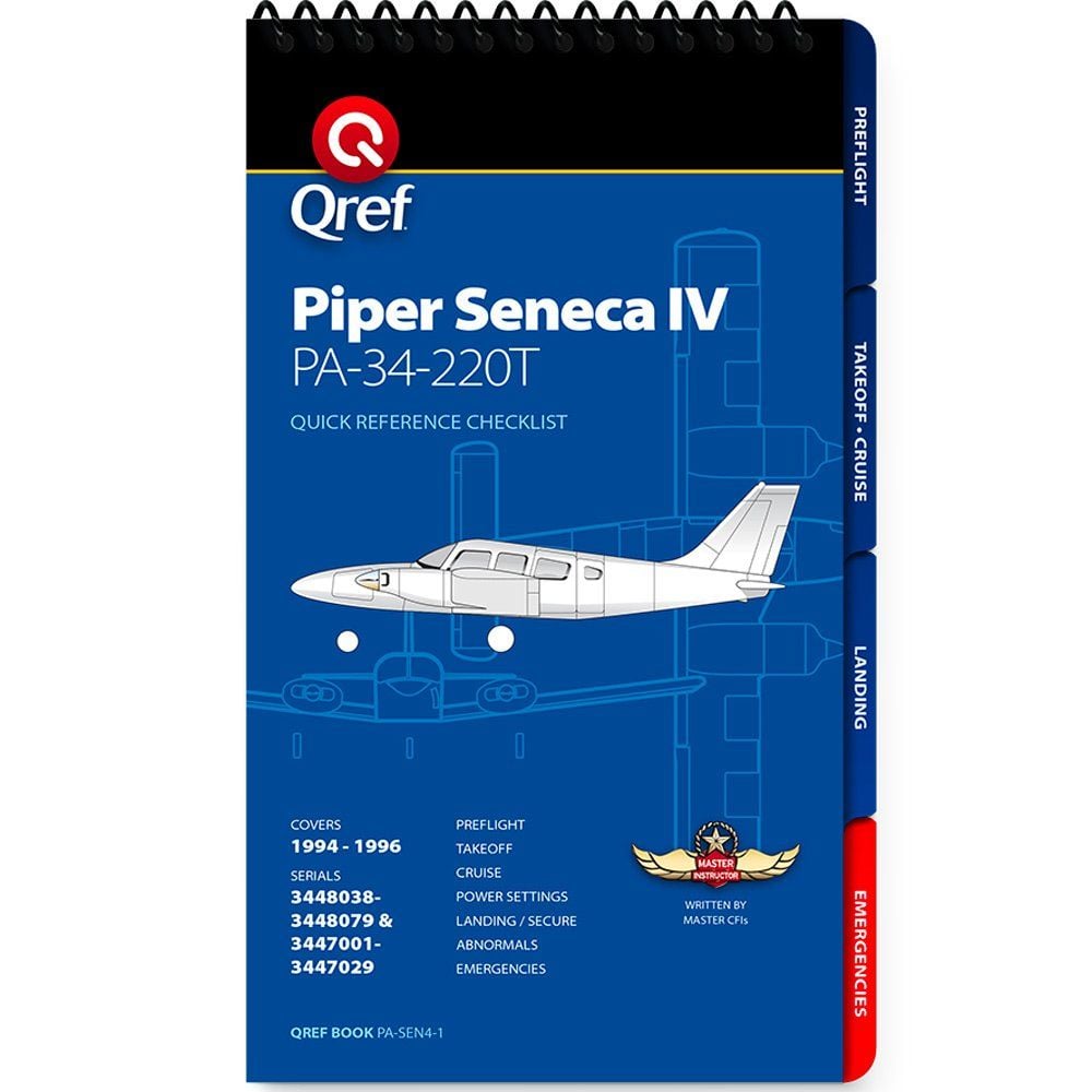 Piper Seneca IV PA-34-200T (1994-96) Aircraft Checklist | Flightstore
