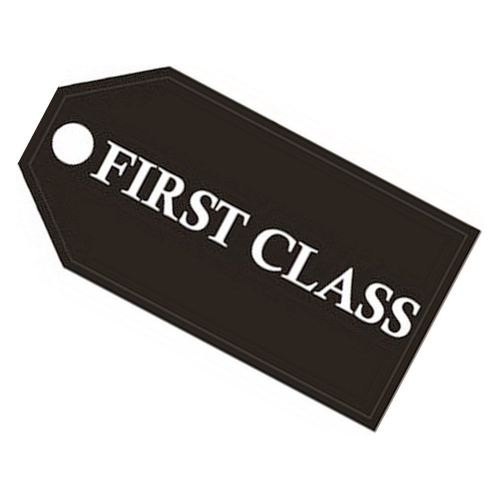 First Class Embroidered Baggage Tag