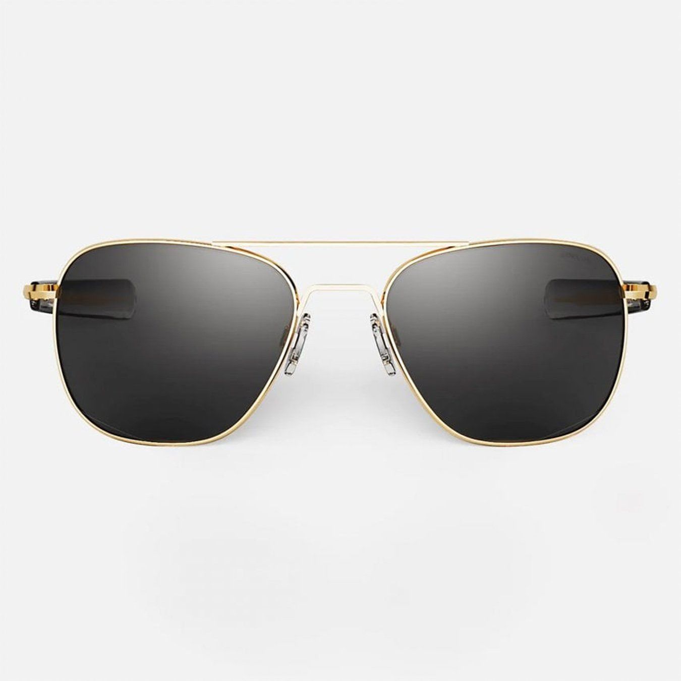 Randolph Aviator Sunglasses - 23K Gold Frame with American Gray Lens
