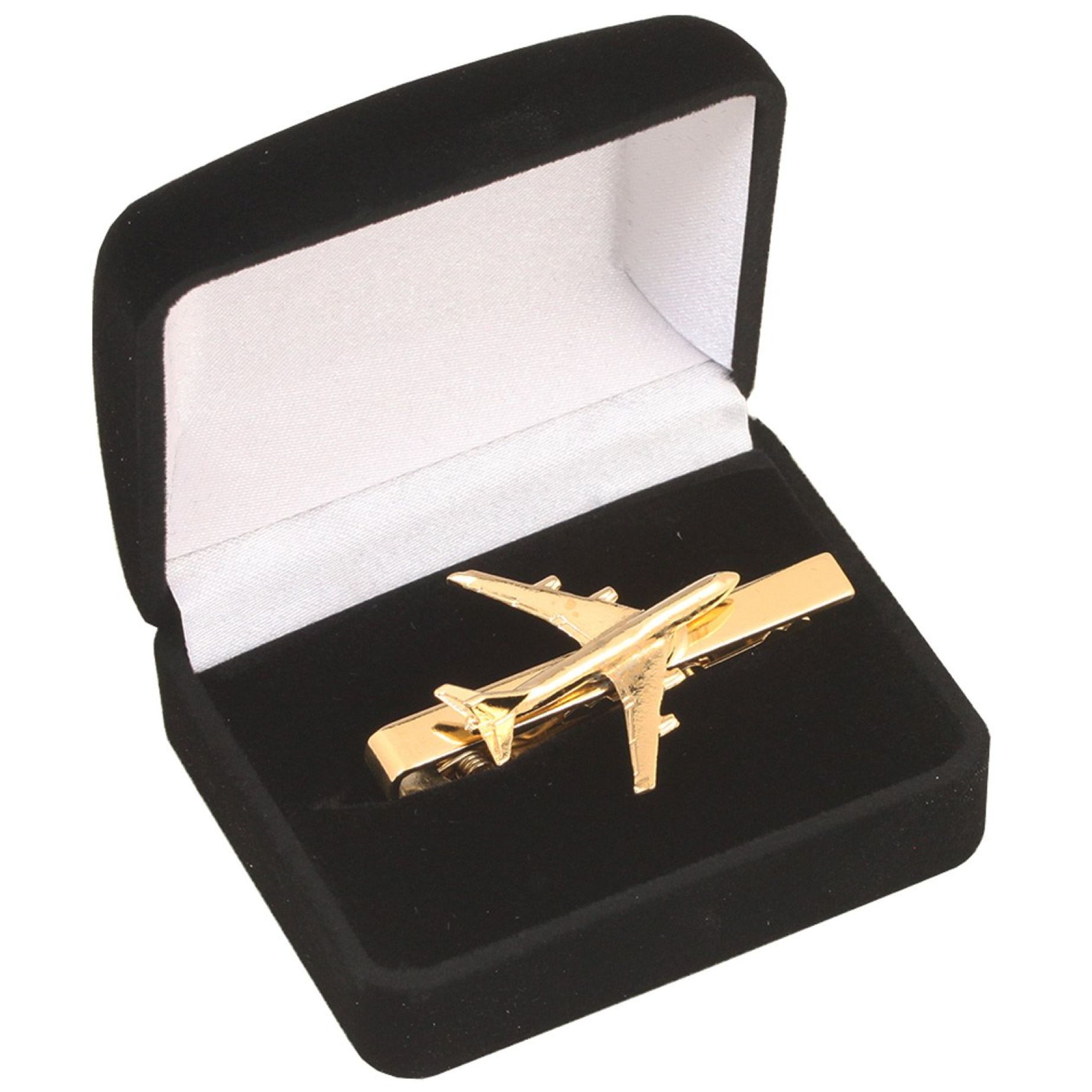 Clivedon Boeing 747 Tie Bar - Gold
