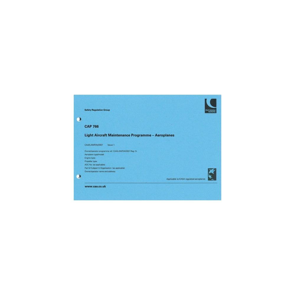 CAA CAP 741 Aircraft Maintenance Engineer's Log Book and Binder