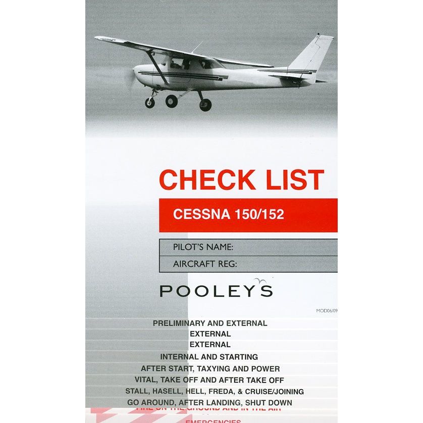 Pooleys Cessna 150/152 Aircraft Checklist