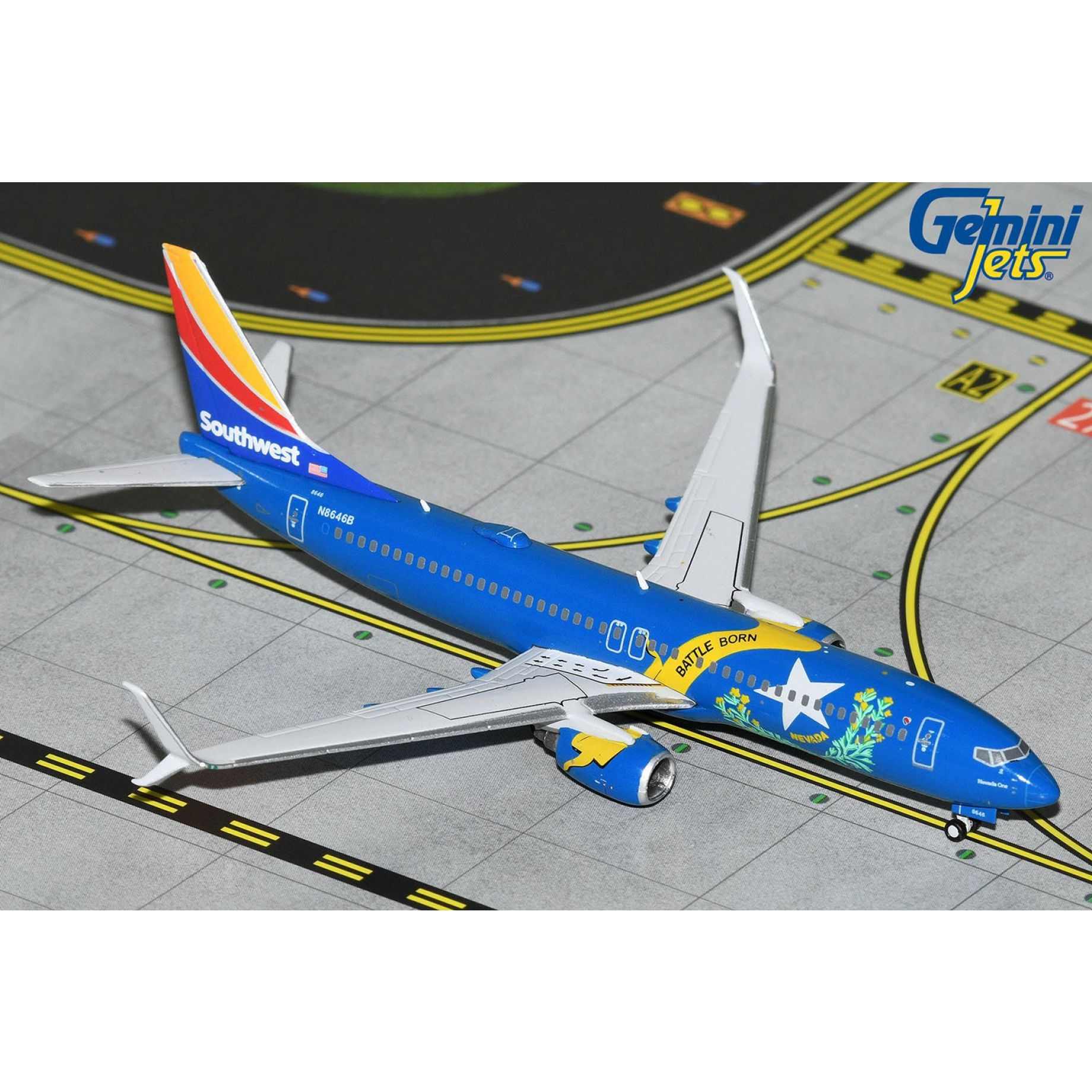 Gemini Jets Southwest Boeing 737 800W "Nevada One" Livery Diecast ...