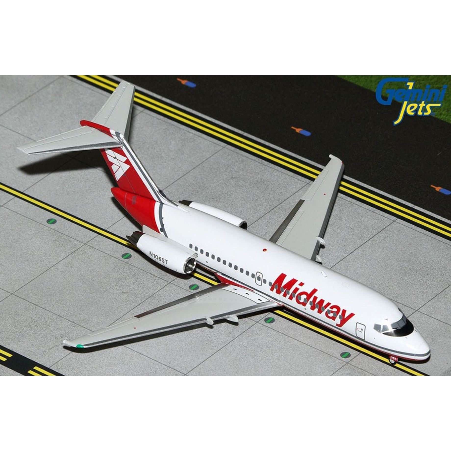 Gemini Jets Midway Airlines DC-9-15 Diecast - N1065T - 1/200