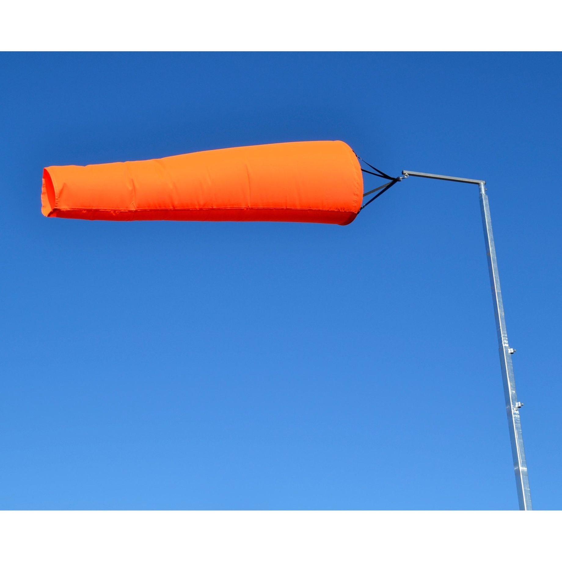 McWilliams 4ft Dayglo Orange Windsock with 15" Diameter Mouth