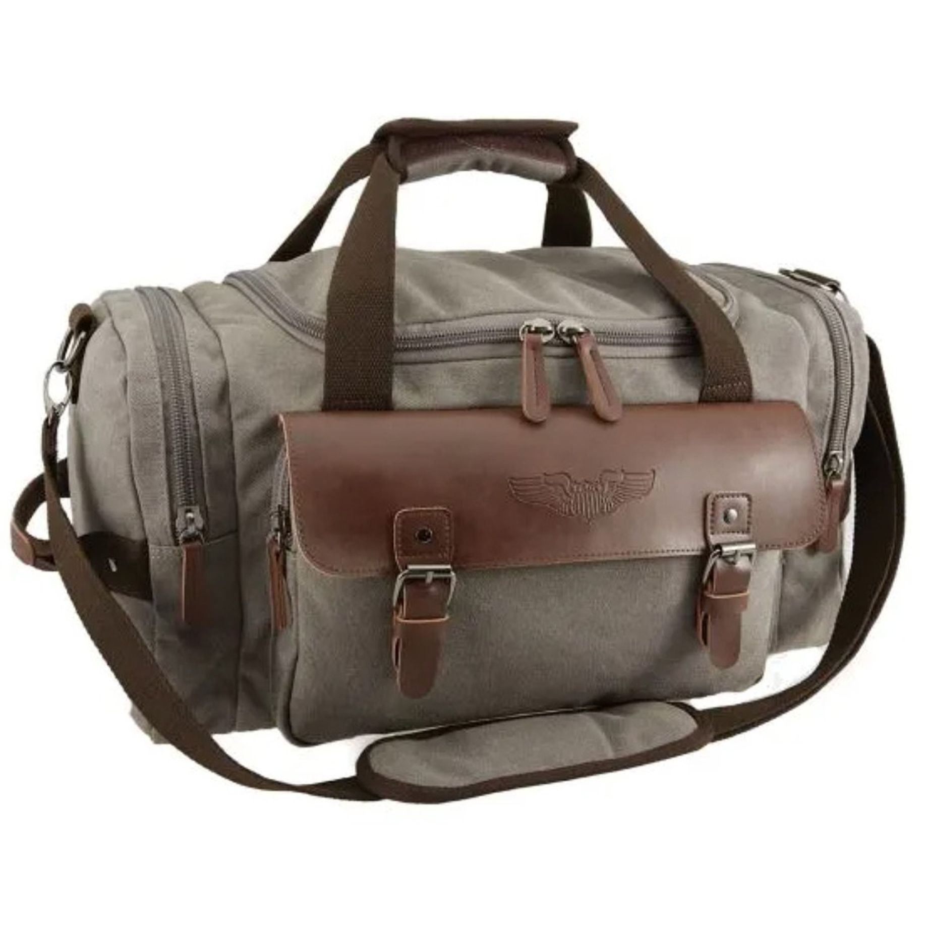 Sportys Pilot Wings Canvas Duffle Flight Bag