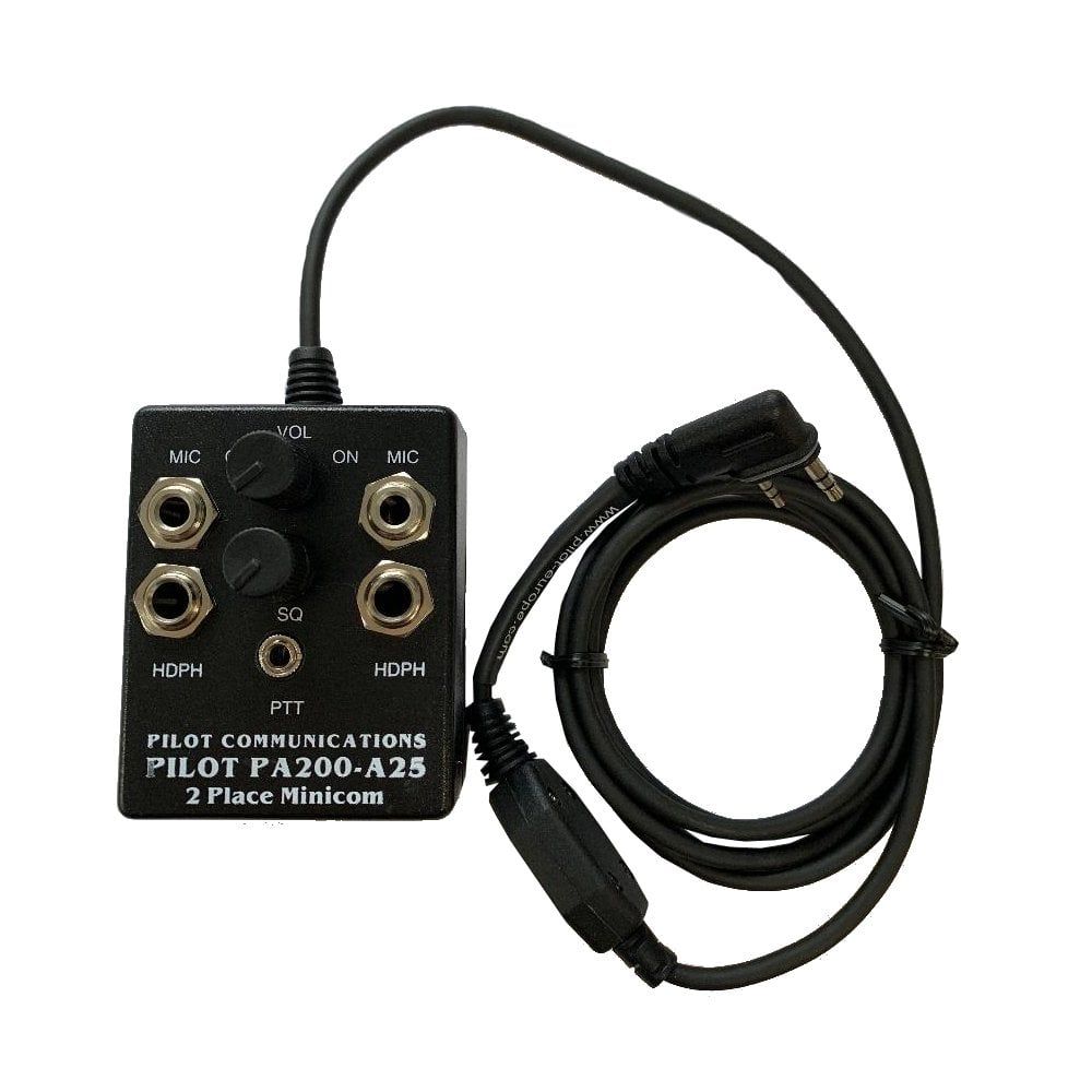 Pilot PA200 A25 Intercom for Icom A25 Radios | Flightstore