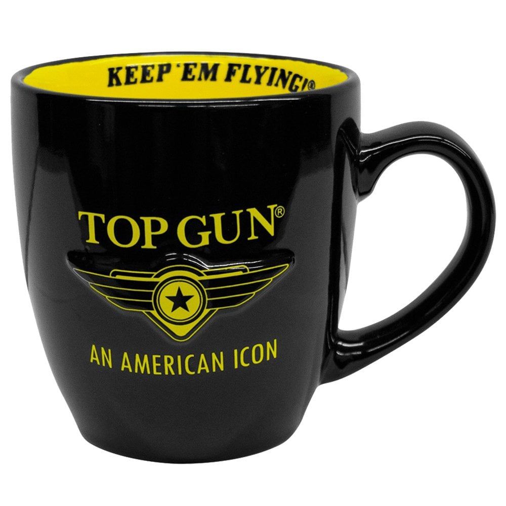 Top Gun Wings Logo Mug - Black