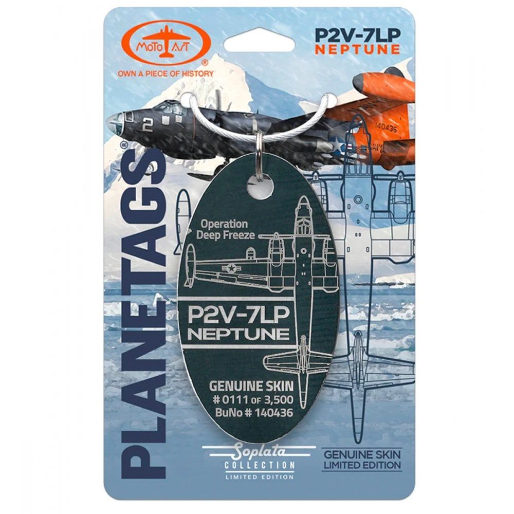PlaneTags P2V-7LP Neptune - Blue Aircraft key tag