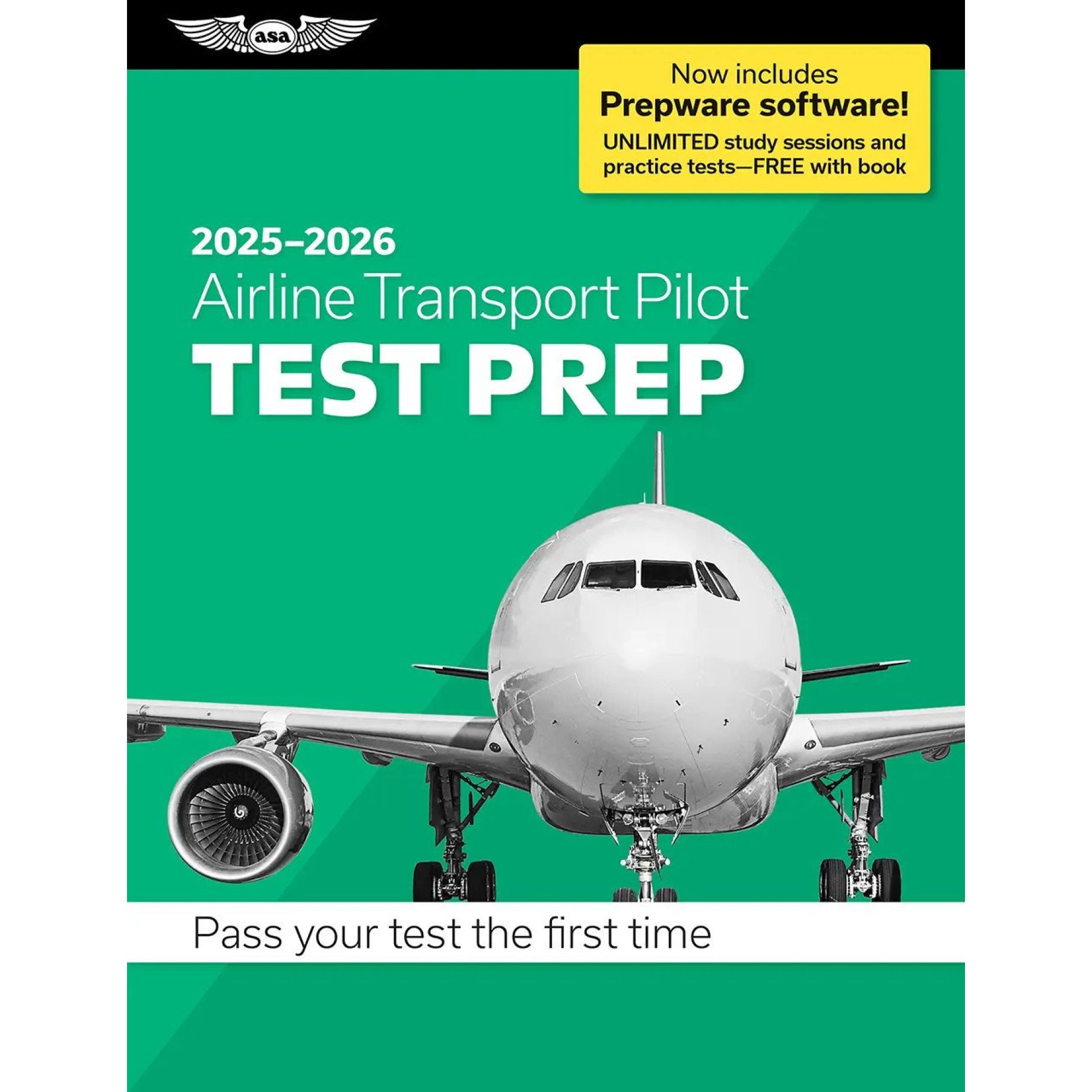 ASA 2025-2026 Airline Transport Pilot Test Prep With Prepware Software