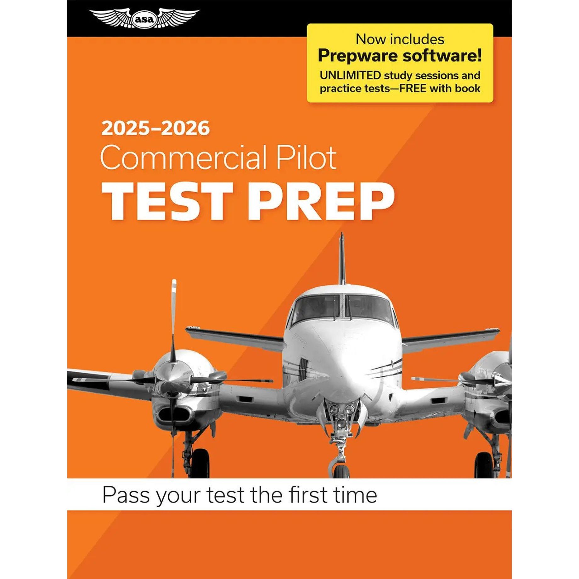 ASA 2025-2026 Commercial Pilot Test Prep With Prepware Software