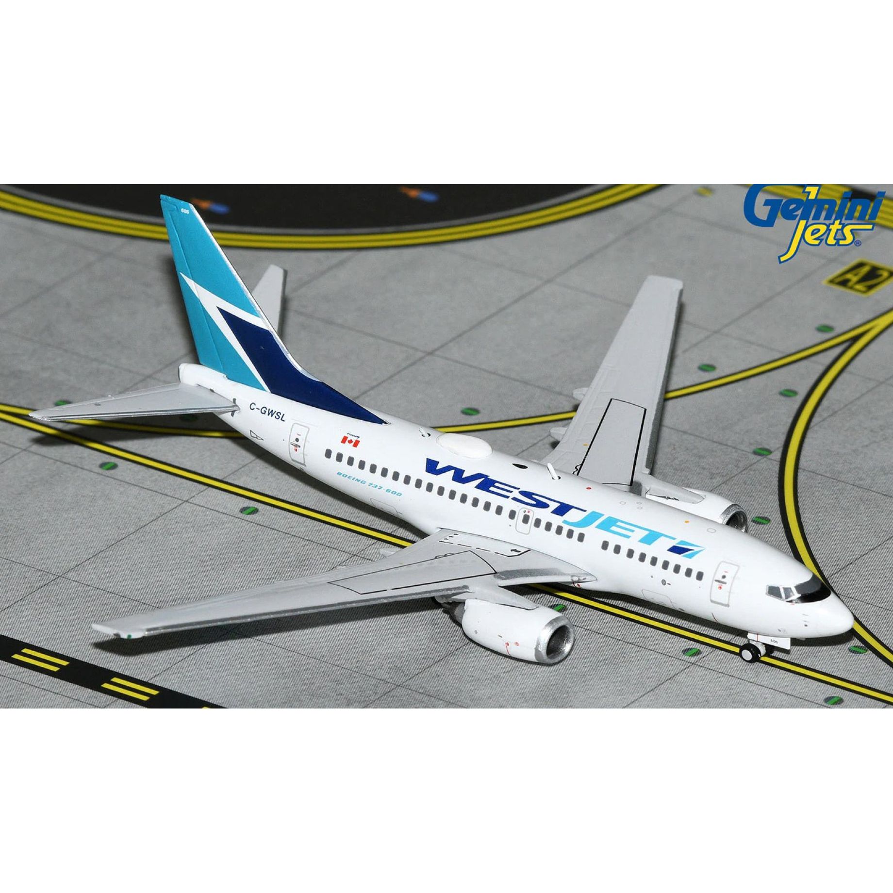 Gemini Jets WestJet Airlines B737-600 Diecast - C-GWSL - 1/400
